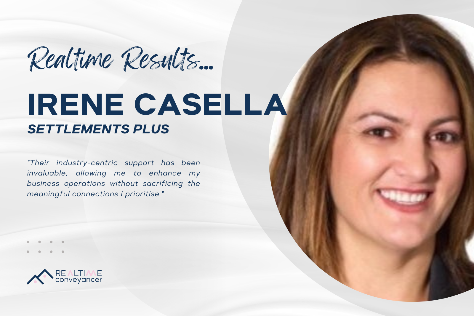 29 years of passionate service, embracing technology with Realtime with Irene Casella ...